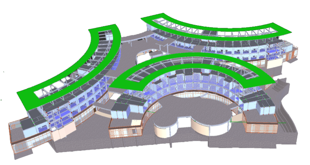 How do you do it with a large-arc "mold" building?